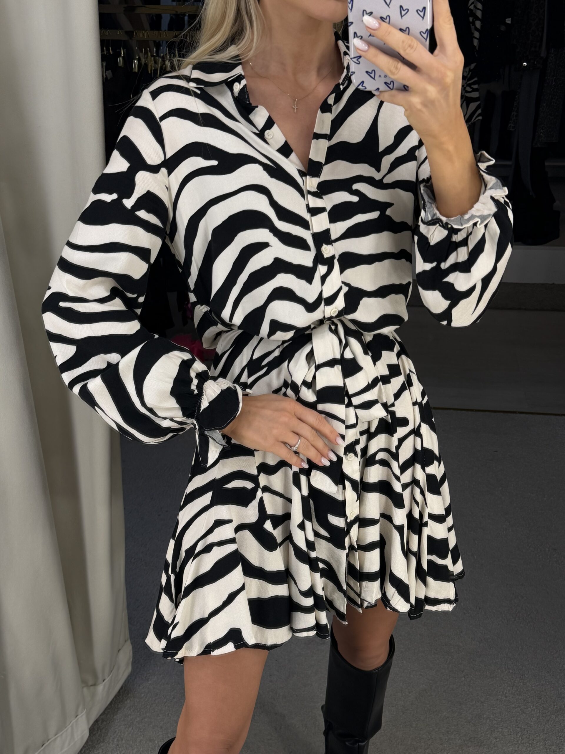 Zebro rašto suknelė – Hers Room